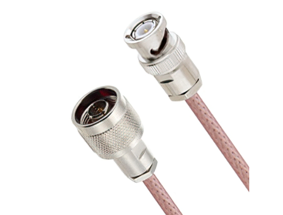 PT142-008-SBM-SNM: 8 Feet RG-142 Type Low loss Cable Assembly with BNC ...