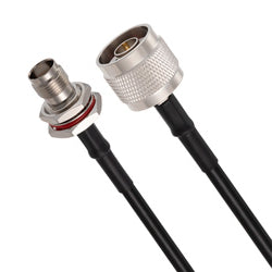 PT195-010-SNM-STFBH: 10 Feet 195 Type Low loss Cable Assembly with N-M ...