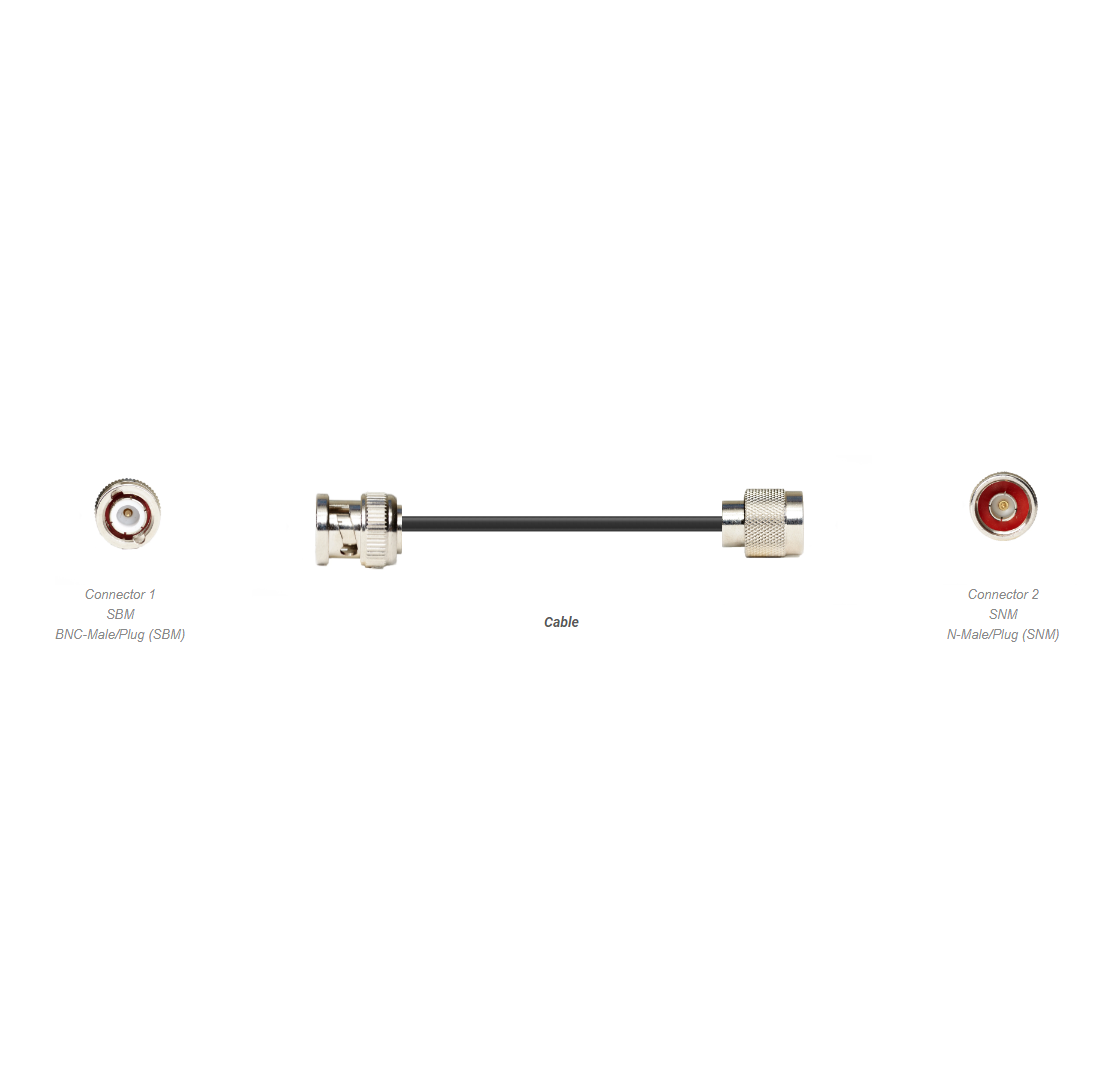 PT240-006-SBM-SNM: 6 Feet 240 Type Low loss Cable Assembly with BNC-Ma ...