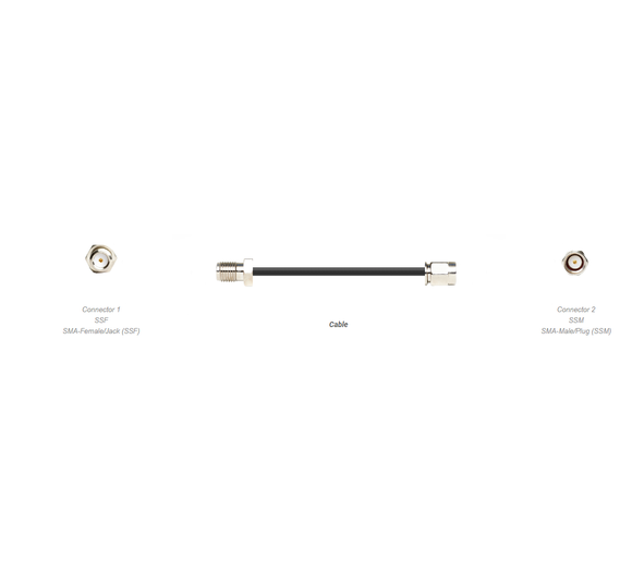 PT240-065-SSF-SSM: 65 Feet 240 Type Low loss Cable Assembly with SMA-F ...