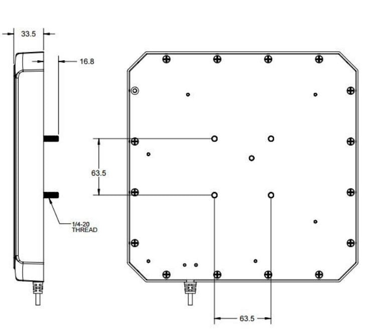 RFMAX Circular Polarity RFID Panel Antenna 865-870 MHz 8.5 dBic | RCPL ...